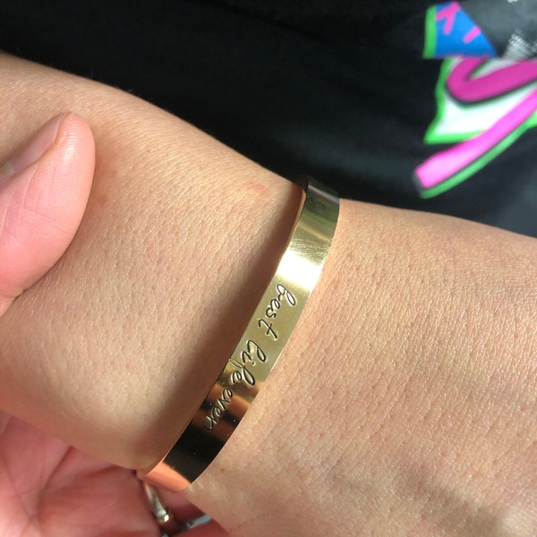 Handstamped Cuff Bracelet, Best Life Ever, JW Gift, JW Bracelet ...