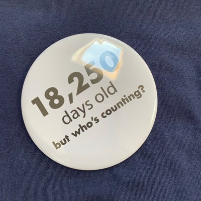 50th Birthday Badge Pin Metal 59mm 2.4 Inches Funny - Etsy UK