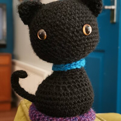 Black Cat Amigurumi Crochet Pattern, Crochet Pattern Cat Toy, Amigurumi ...