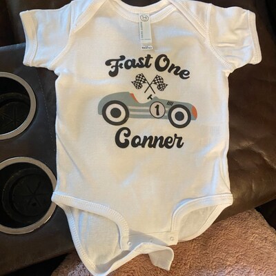 Personalized Fast One Birthday Shirt, Race Car Birthday Shirt, 1st ...