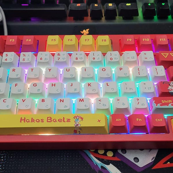 Animals Kindergarten English PBT 141 Keys EOA Profile Keycaps Set, Cute ...