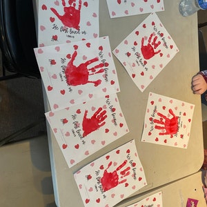 Valentine's Day Scripture Handprint Craft for Sunday School Christian ...