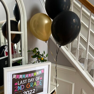 Girl Last Day of 2nd Grade Sign INSTANT DOWNLOAD Photo Prop Last Day of ...