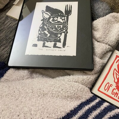 The Kitchen Goblin Goblin Print Kitchen Print Weird Wall - Etsy