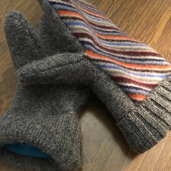 PDF MITTEN PATTERN - How to Make Mittens From Upcycled Felted Wool ...