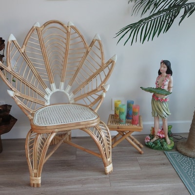 Handmade Rattan Palm Leaflet Design Bedhead Rattan Wicker Handcrafted ...