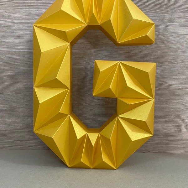 Low Poly Number, Digits Papercraft, Numbers Papercraft PDF Template 3d ...