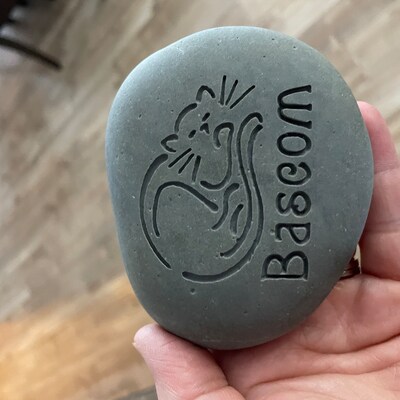 Engraved Message Stone for Family and Friend Be Here Now Inspirational ...