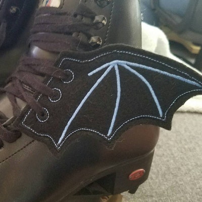 Bat Wing Embroidered Shoe Wings Mtcoffinz Choose Color - Etsy
