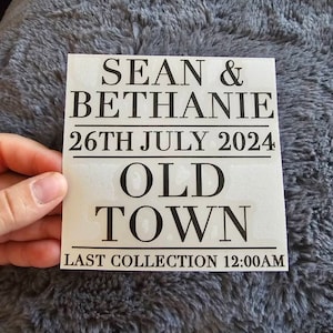 Diy Vinyls Post Box, Box Sign, Wedding Sign, Personalised Wedding Sign ...