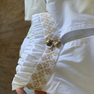 Ladies' Italian Embroidered Cotton Partlet Chemise - Etsy