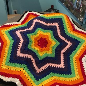 6-day Supernova Blanket Crochet Pattern by Betty Mcknit - Etsy