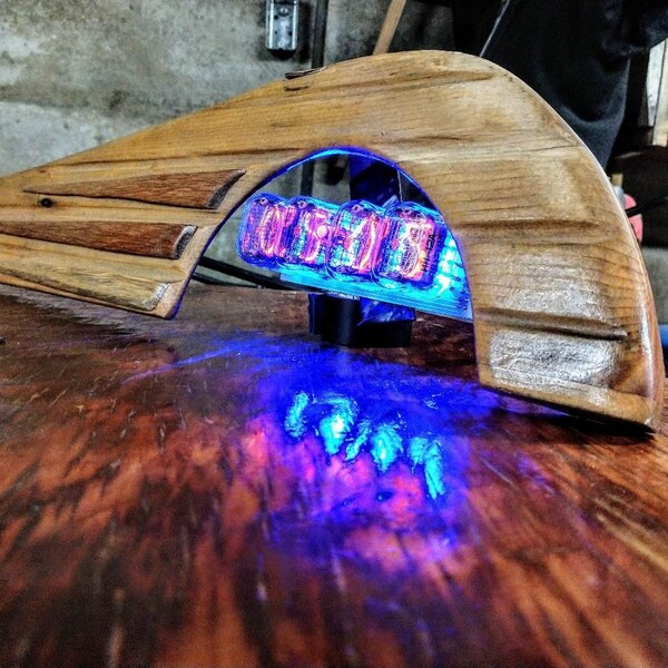 Nixie Tube Clock in 12 Amber ,fallout Style,vintage,steampunk ...