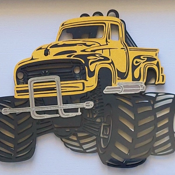 Monster Truck Multilayer SVG | 3D Layered Car Mandala Laser Cut Cricut ...