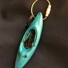 Canoe Keychain - 5 New Colors - Flexible Plastic PVC With Stainless ...
