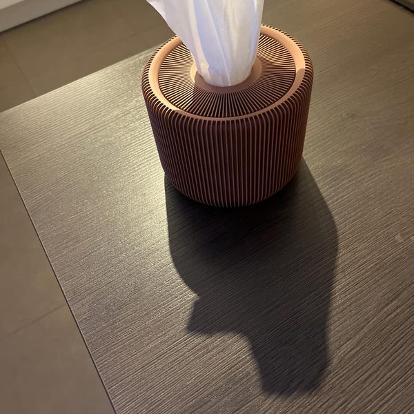 Minimalist Tissue Box Cover | Refillable Compact Tissue Holder Pod ...