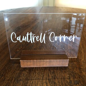 Custom Acrylic Sign Small Acrylic Business Signs Laser - Etsy