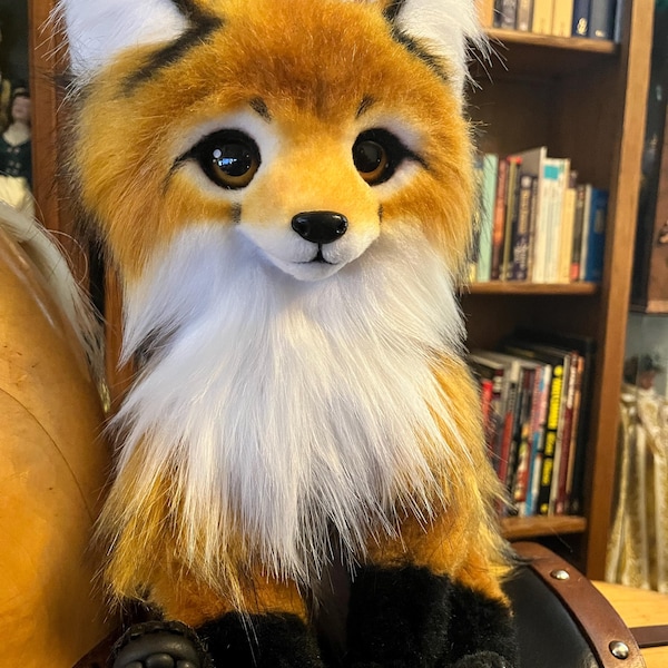 Pre-order Red Fox Poseable Art Doll Plush Animal - Etsy