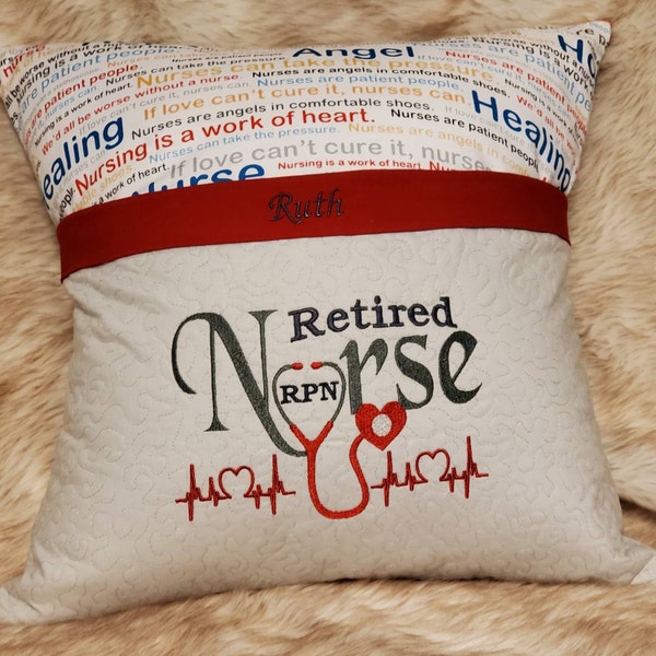 Nurse- A Machine Embroidery for a Nurse or a Future Nurse! (2 Sizes) - Etsy
