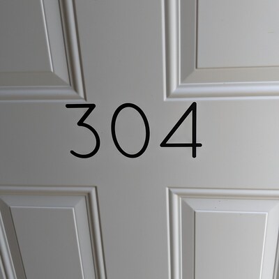 Custom Mailbox Address Numbers, Modern Door Numbers, Mailbox Decals ...
