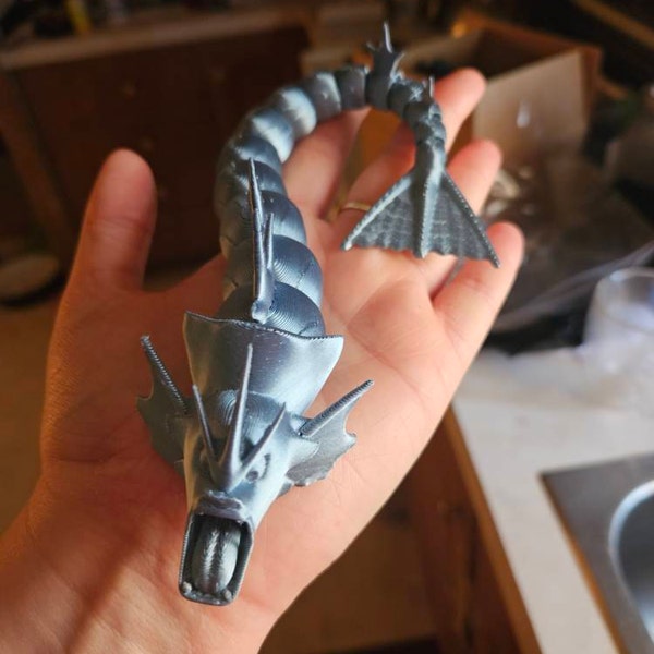 Articulated 3D Printed Gyarados Fidget Toy - Etsy