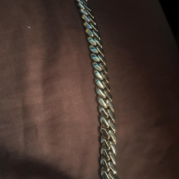 Cuban Link Chain 15MM Solid Handmade Jewelry Miami Style, Birthday ...
