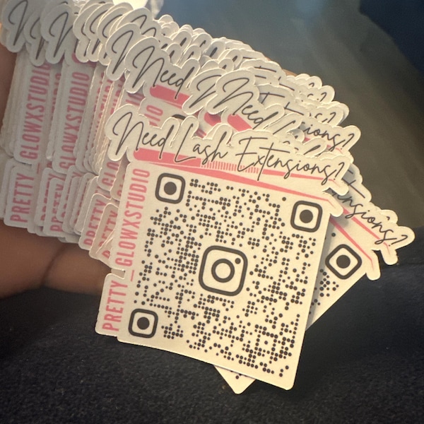 Custom QR Code Sticker: Business Promotion, 2 Inch - Etsy