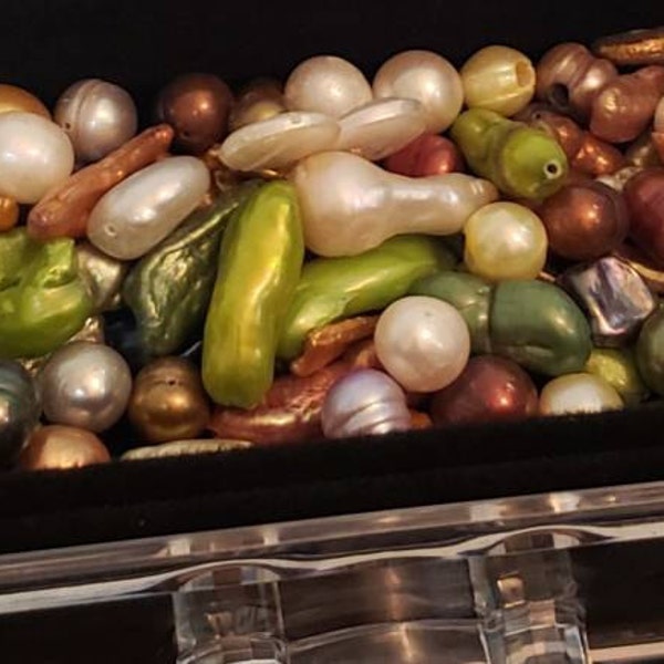 Assorted Freshwater Pearls, Mix Pearls With Different Sizes, Colors and ...