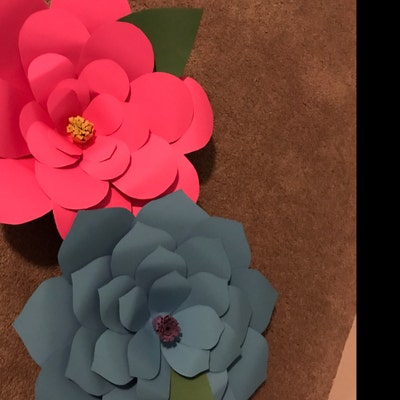 Easy Large Paper Flowers, DIY Giant Flower Templates & Instructions ...