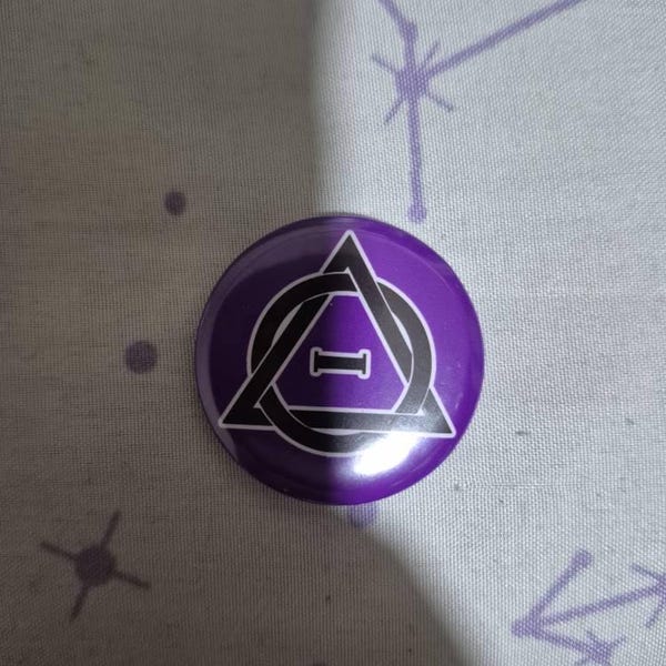 Therian Sparkly Pin Badge, Holographic Badge, Furry Accessory ...