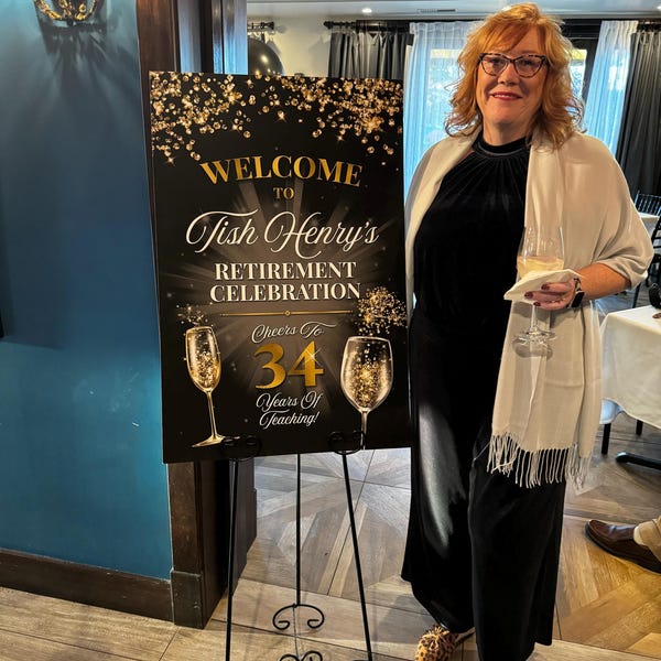 Retirement Party Welcome Sign Personalized, Retirement Foam Board ...