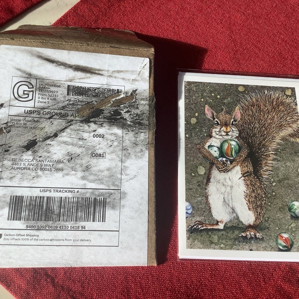 Greeting Card, "totally Marbles" by Maggie Vandewalle, 5" X 7" Blank ...