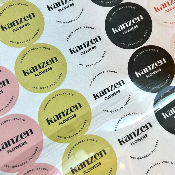 Custom Circle Stickers, 37mm Round Stickers, Sticker Sheets, Logo ...