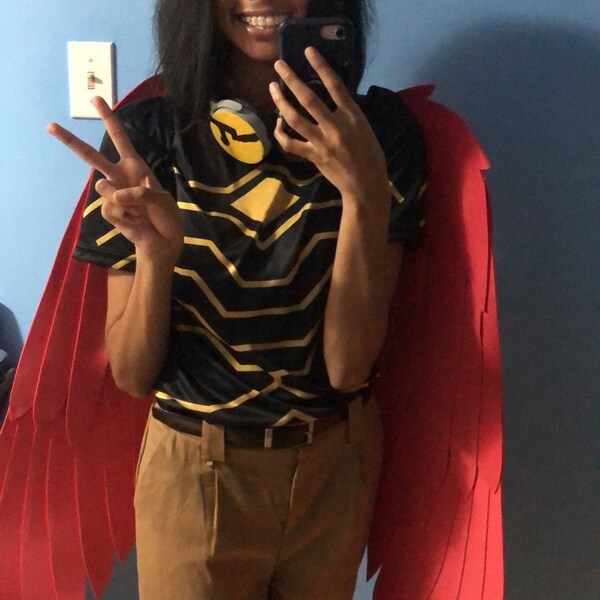 Realistic Red Folded Cosplay Wings - Costume Bird Angel Wings - Etsy
