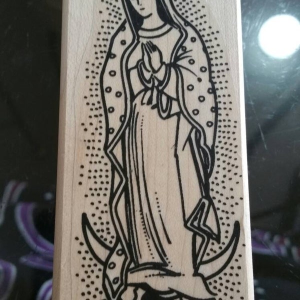 Rubber Stamp Our Lady of Guadalupe Catholic Stamping Religious ...