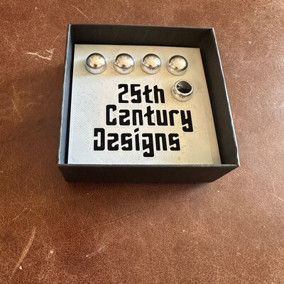 Magnetic Captain Rank Pips From Star Trek: Picard 2020 Silver Rounded ...