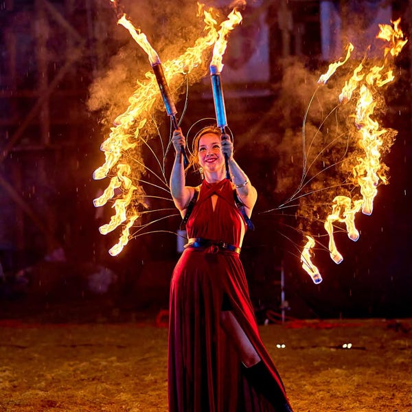 Fire Headdress, Fire Headpiece, Fire Crown, Performance Headdress ...