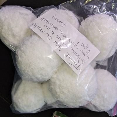 Soft Fluffy White Indoor Snowballs for Indoor Snowball Fights - Etsy