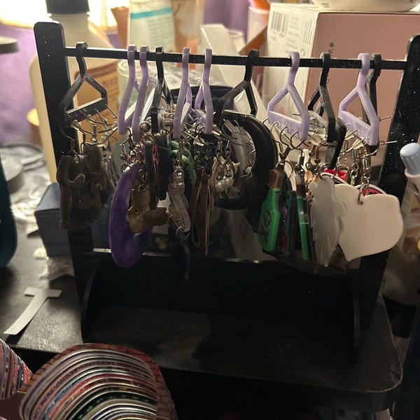 Earring Display Hanger Rack Colorful Acrylic Hangers for Earring Craft ...