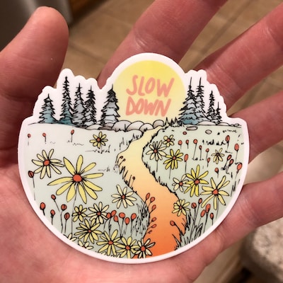 Wander Hand Lettered Vinyl Sticker - Etsy