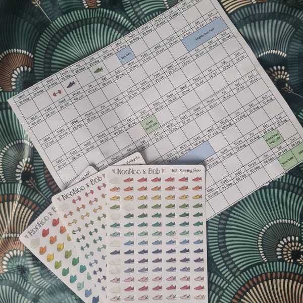 Doodle Three Star Quarter Box Planner Stickers Doodle Planner Stickers ...