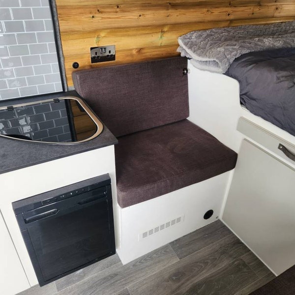 Camper Van Bench Cushions Made to Order - Van Beds - Pull Out ...