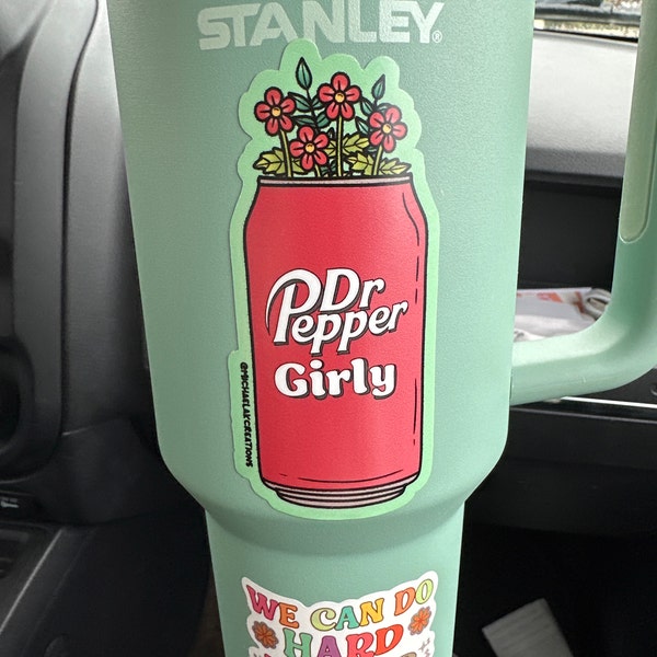 Dr Pepper Girl Sticker,stickers for Hydroflask,laptop Sticker,cute Car ...