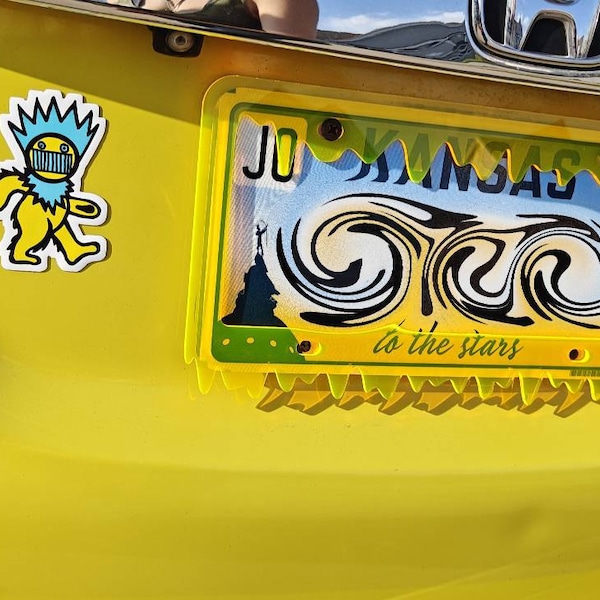 Slime Ooze License Plate Frame Cover, Car Show, JDM Plate, Tuner Plate ...