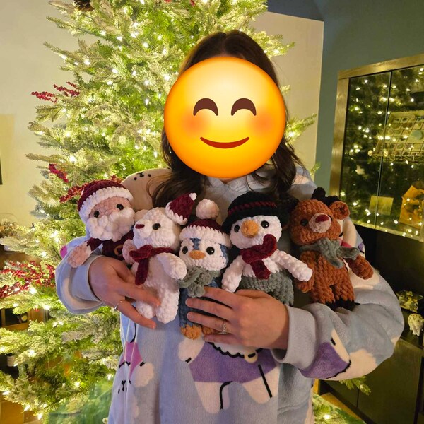 9in1 Low-sew PDF CHRISTMAS CROCHET Pattern Christmas Bundle, Santa ...