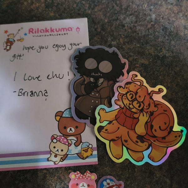 REGRETEVATOR Split + Bive Holographic Stickers - Etsy