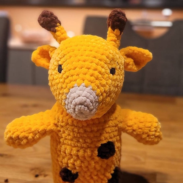 Crochet Safari Hand Puppets Patterns Set PDF | Lion, Elephant, Giraffe ...