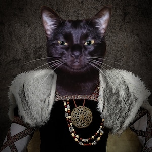 Custom Viking Pet Portrait . Viking Portrait . Viking Pet Portrait ...