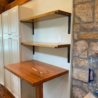 Pipe Hangers for Industrial Floating Shelves, Iron Shelf Brackets ...