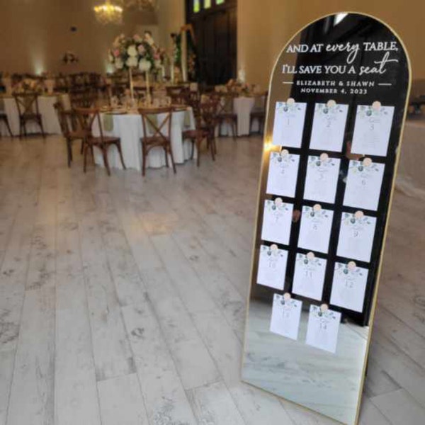 And at Every Table, I'll Save You A Seat | Vinyl Decal | Wedding Sign ...